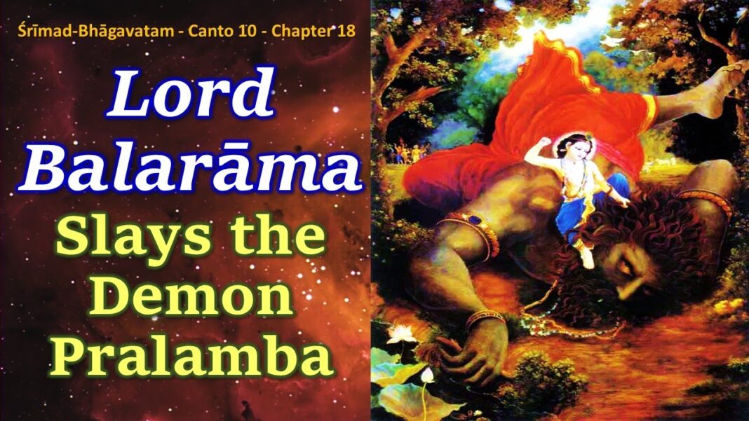 Srimad Bhagavatam | Canto 10 Chapter 18 | Lord Balarāma Slays The Demon ...